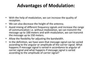 Modulation, Frequency Modulation, Phase Modulation, Amplitude ...