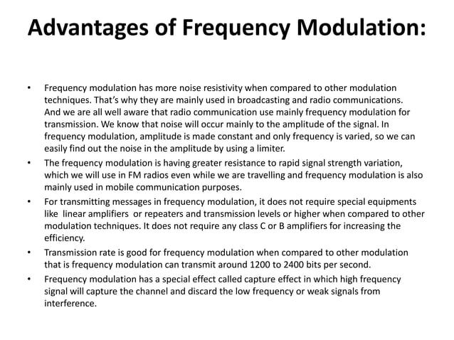 Modulation, Frequency Modulation, Phase Modulation, Amplitude Modulation | PDF