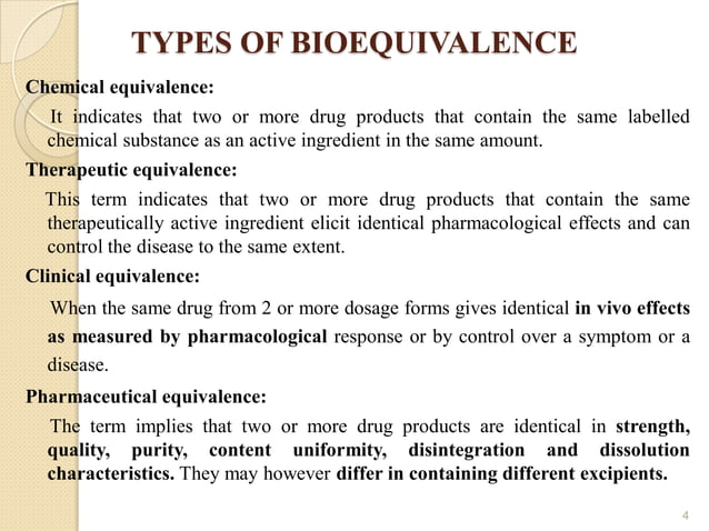 BIOEQUIVALENCE,BIOSIMILARDRUGPRODUCTS,ANDBCS | PDF | Pharmaceutical ...