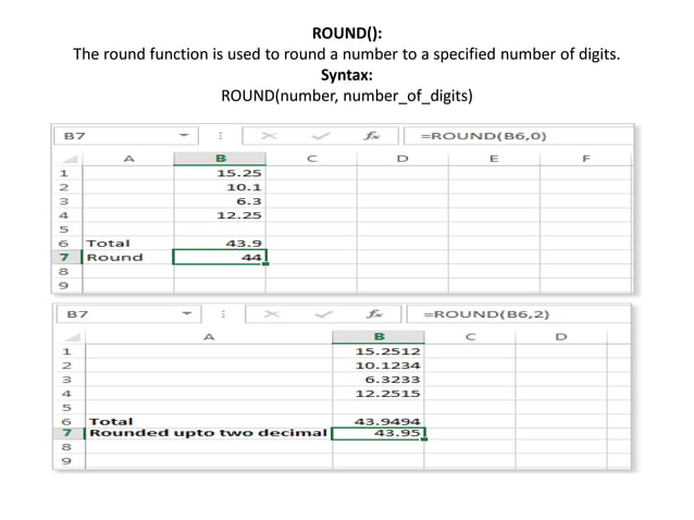 2 Mathematical Functions In Excel Pdf Programming Languages Computing