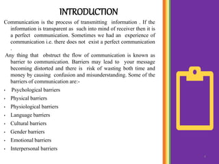 Barriers to communication | PPT