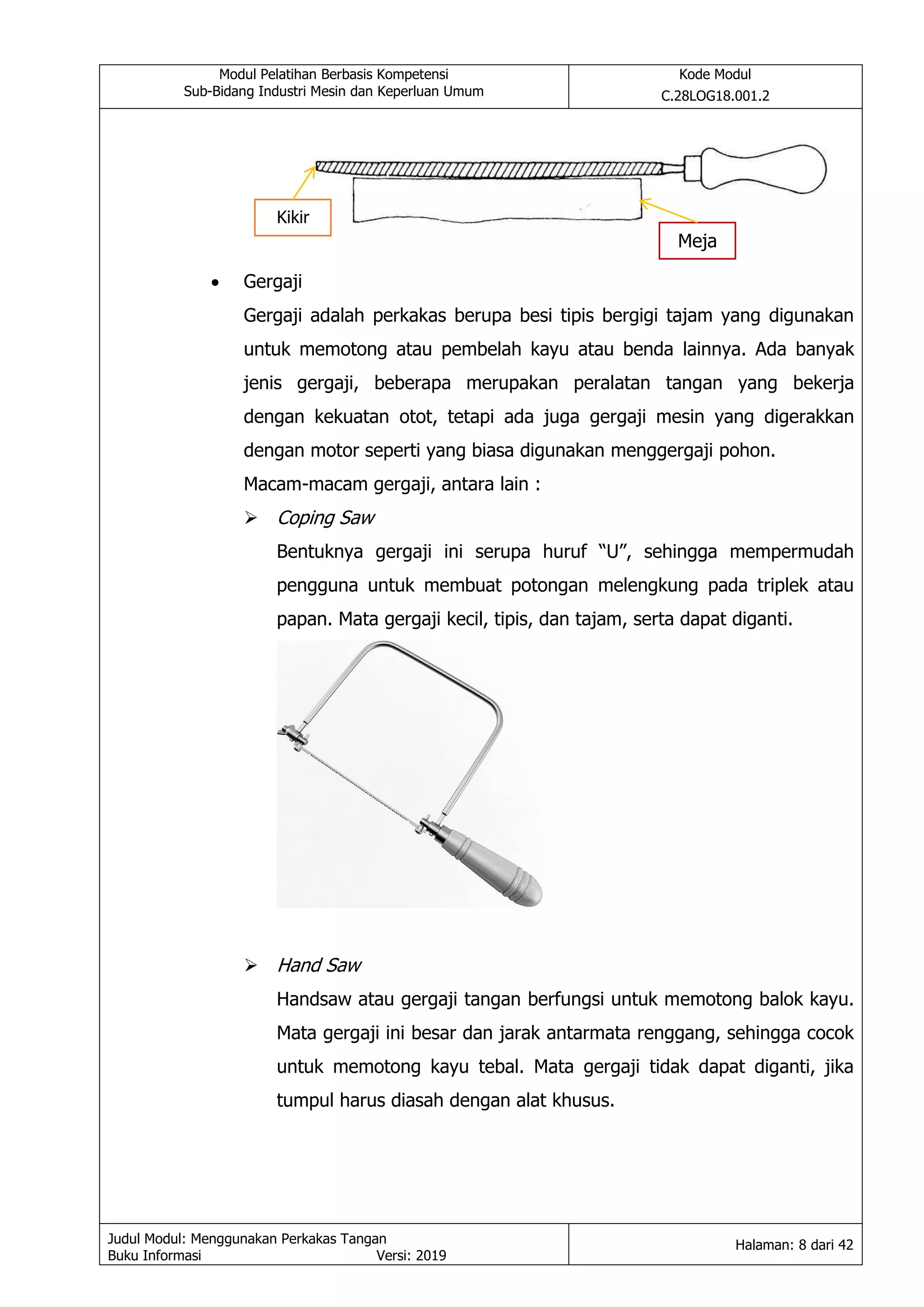 2. c.28 log18.001.2 menggunakan perkakas tangan | PDF