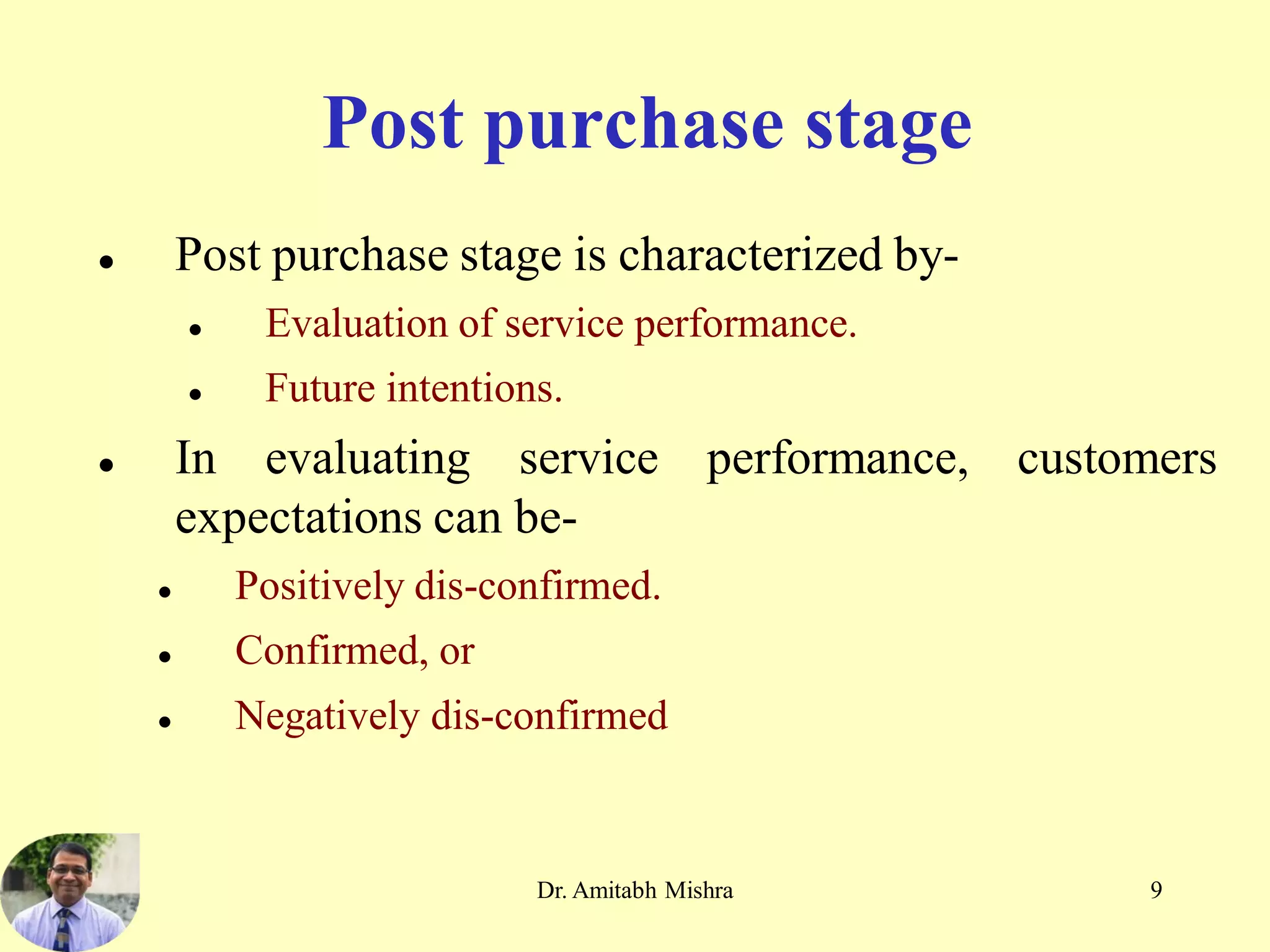 Three stage model of service consumpt | PDF