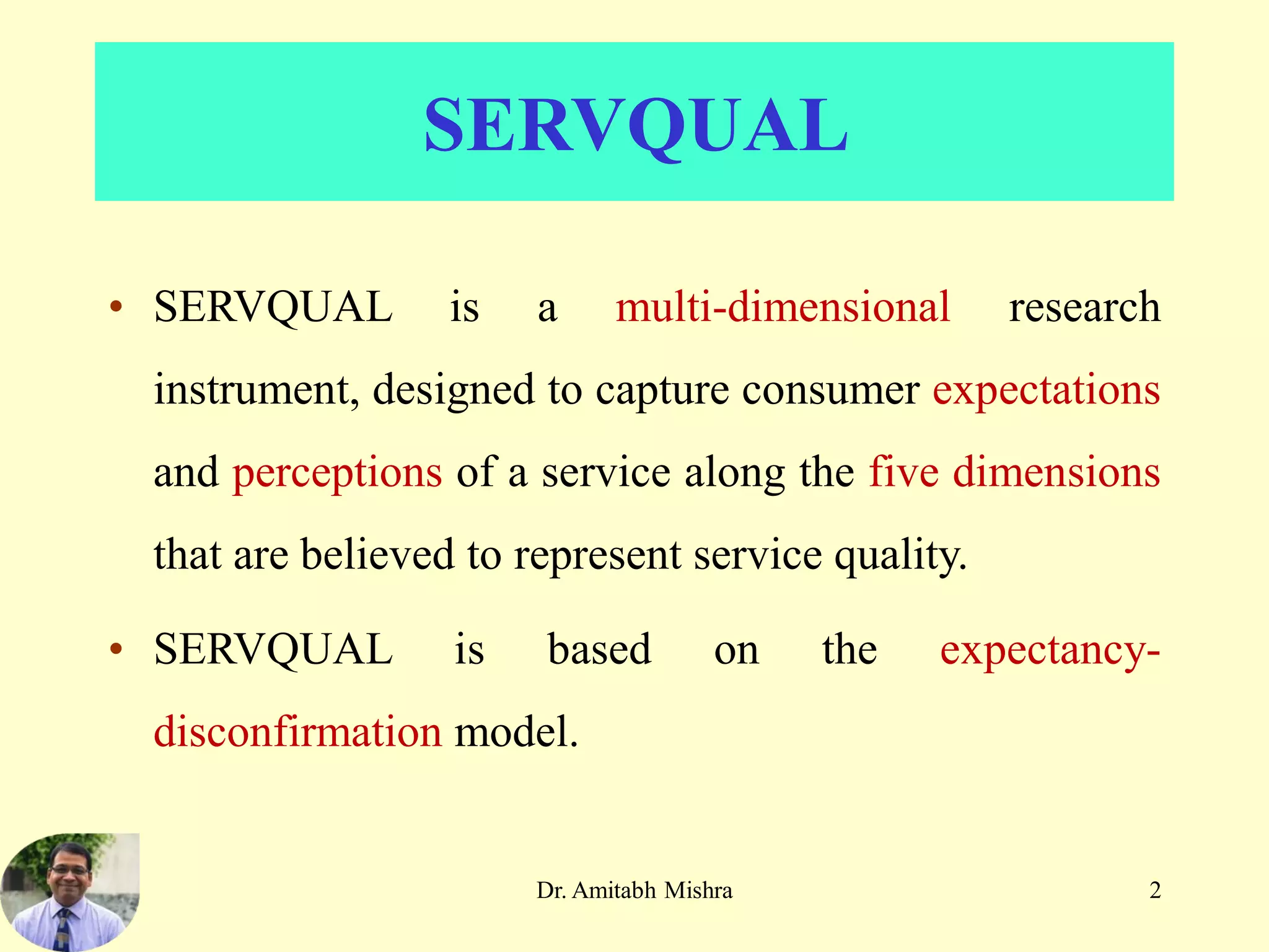 SERVQUAL model | PDF