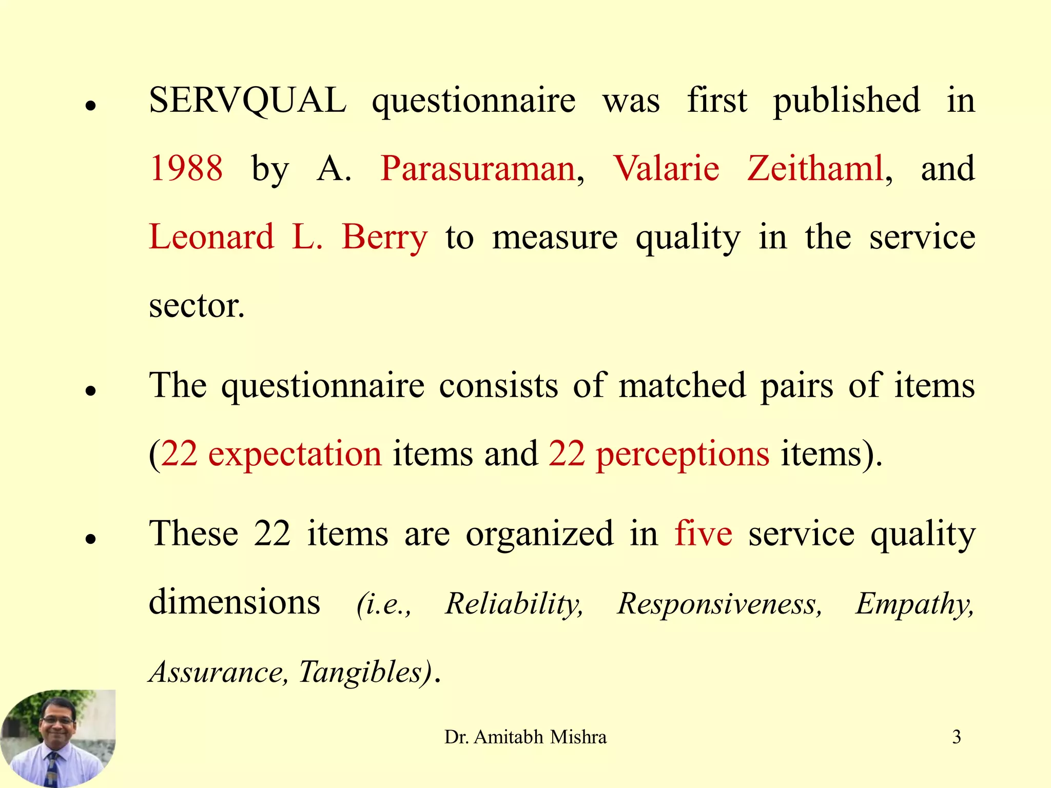 SERVQUAL model | PDF