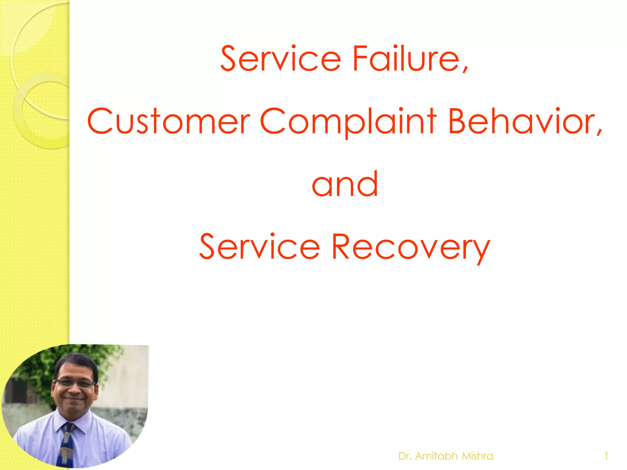 Service Failure, Complaint and Recovery | PDF