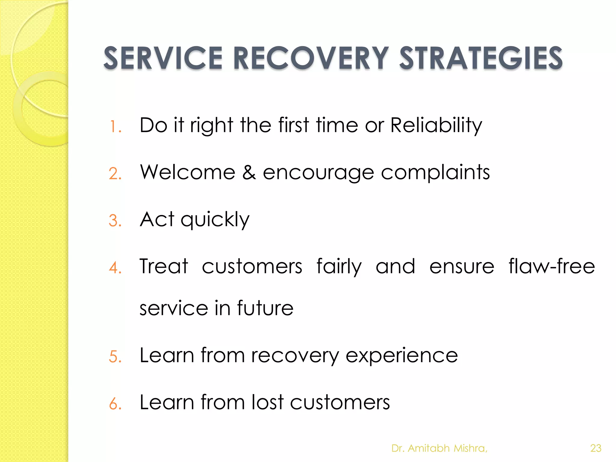 Service Failure, Complaint and Recovery | PDF