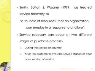 Service Failure, Complaint and Recovery | PDF