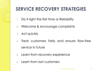 Service Failure, Complaint and Recovery | PDF