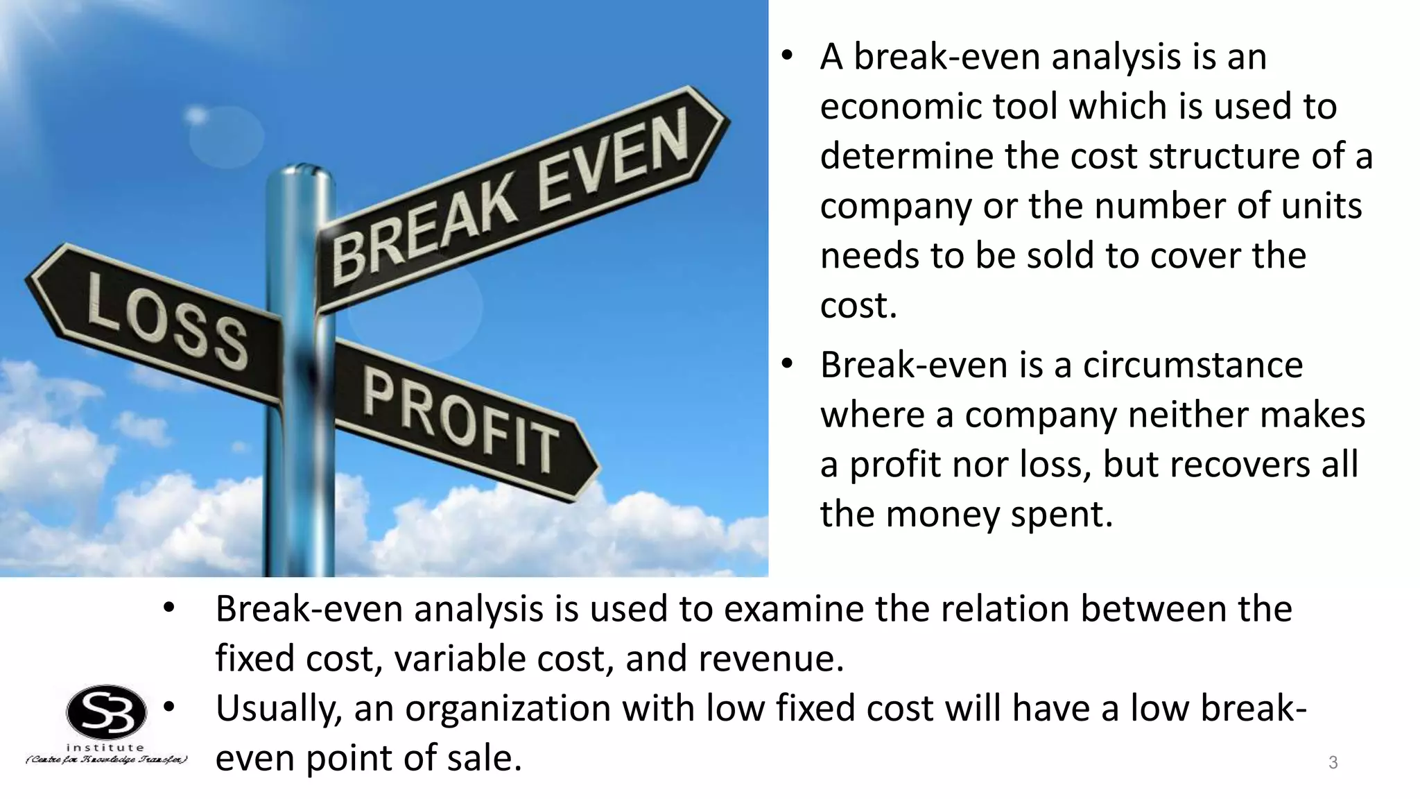 Introduction to Break-Even Analysis | PPTX
