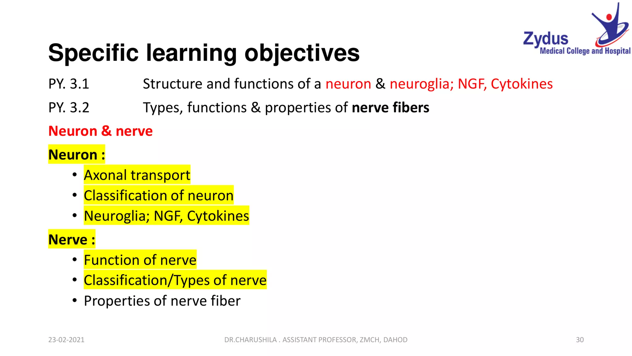 2. NM Neuron, nerve classification | PDF