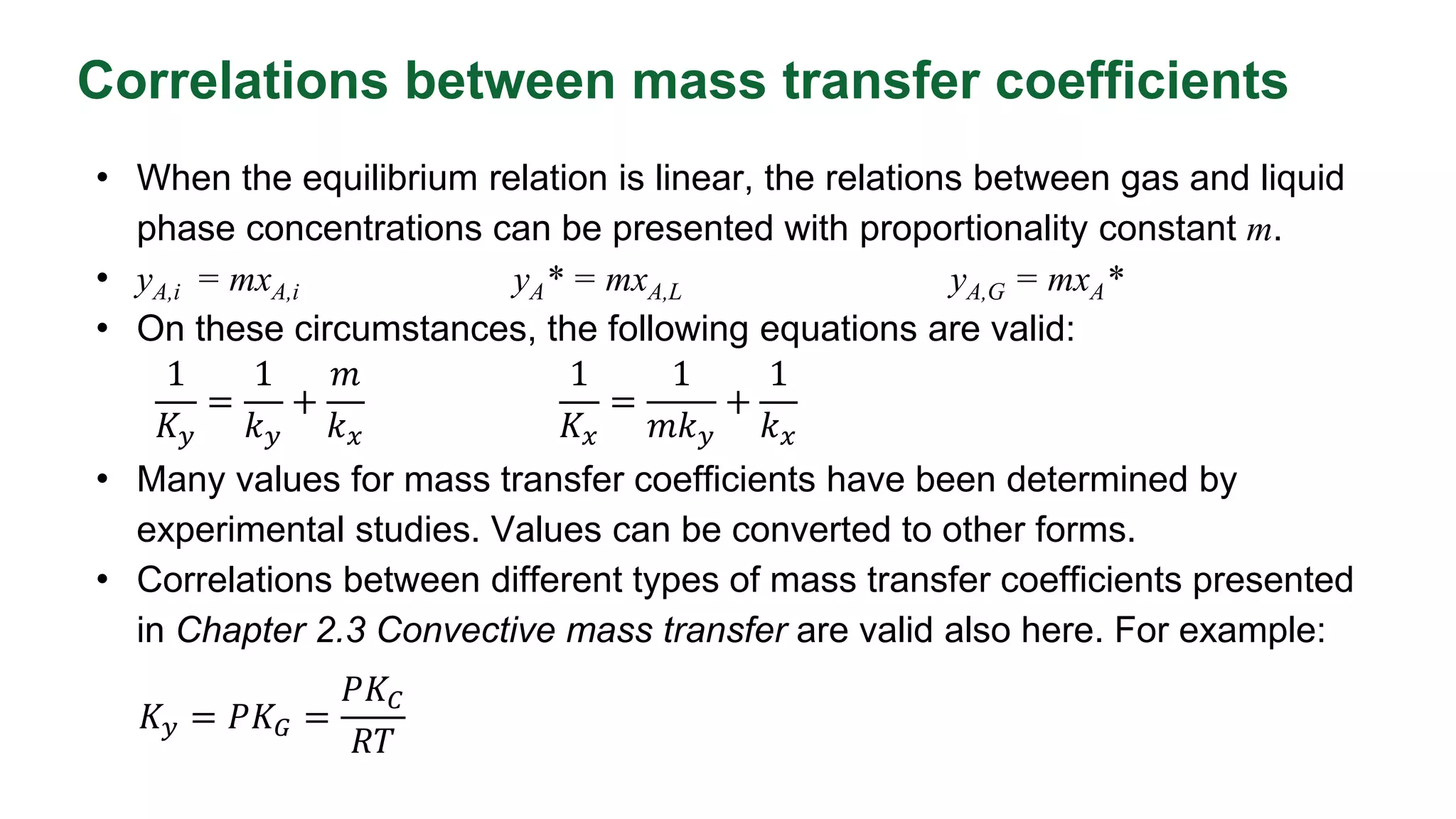 Interphase mass transfer | PPTX