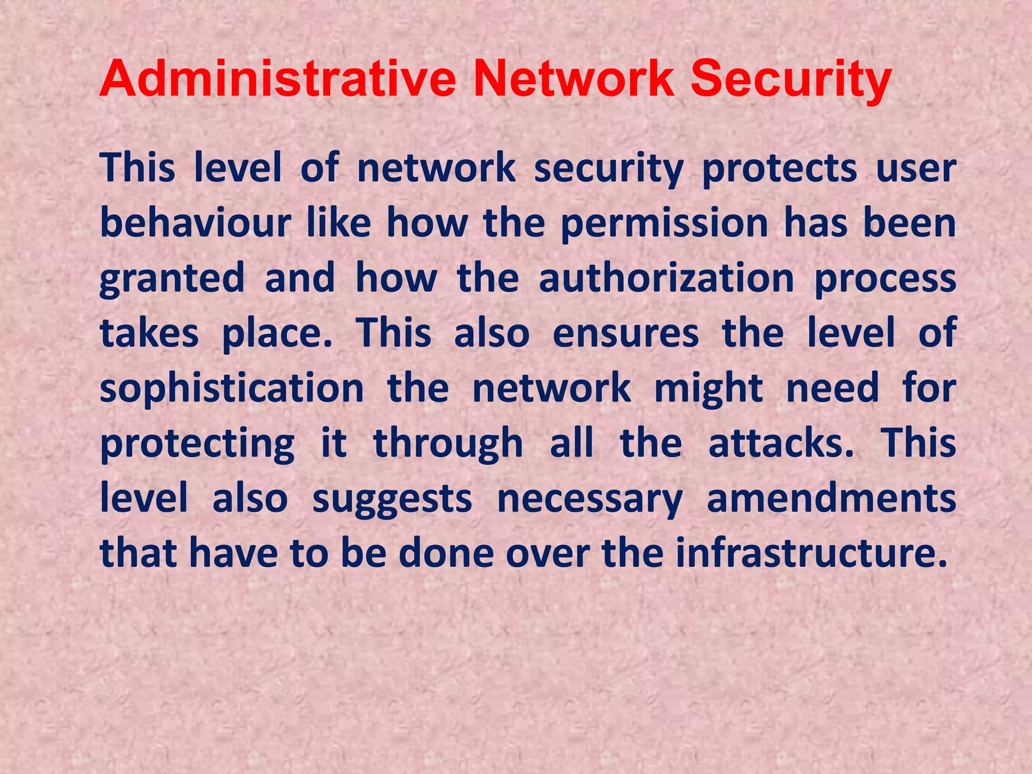 Aspects of Network Security | PPT