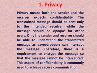 Aspects of Network Security | PPT