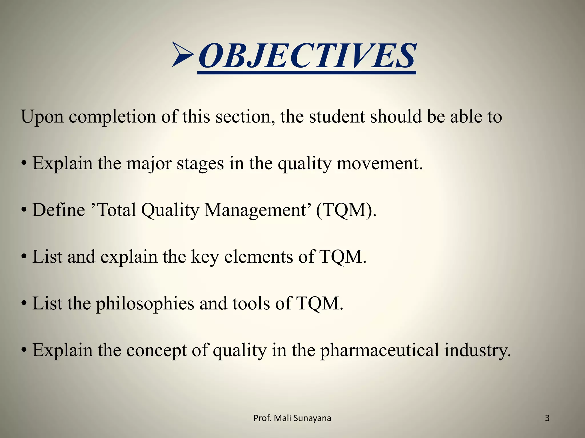 Total Management (TQM) | PPTX