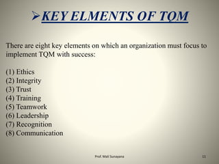 Total Management (TQM) | PPT