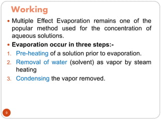 2. multiple effect evaporator | PPTX