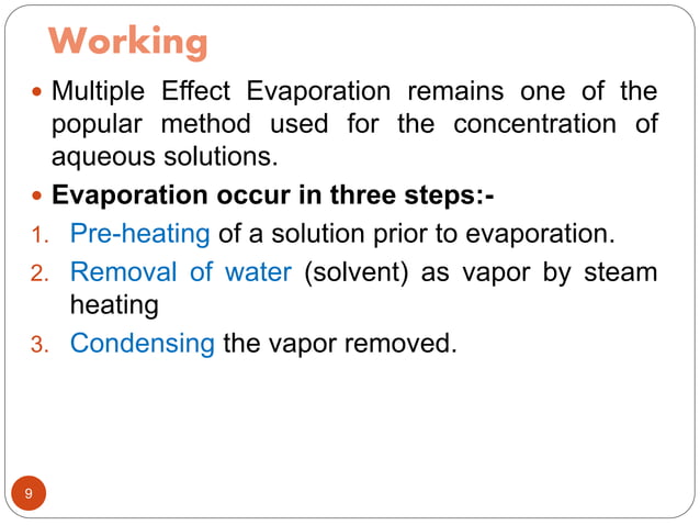 2. multiple effect evaporator | PPTX | Chemistry | Science