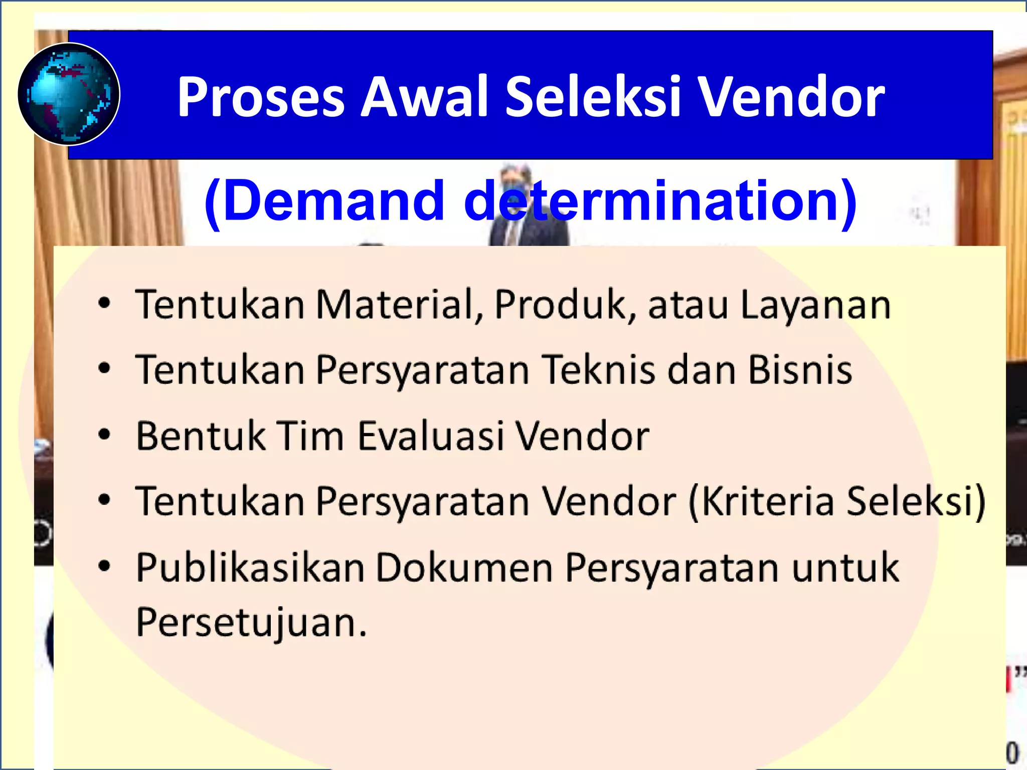 Vendor Selection _Materi Training "VENDOR MANAGEMENT" | PPTX