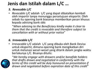 Pembayaran Internasional Menggunakan L/C _ Materi Training "PERDAGANGAN ...