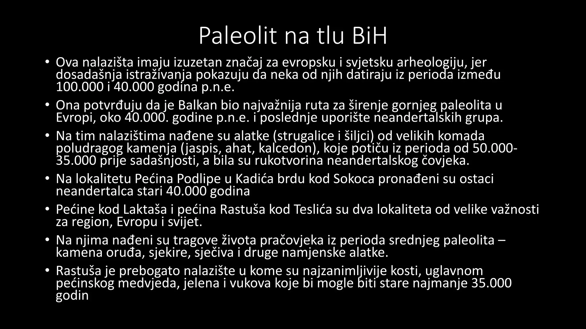 2. prethistorija na tlu BiH | PPTX