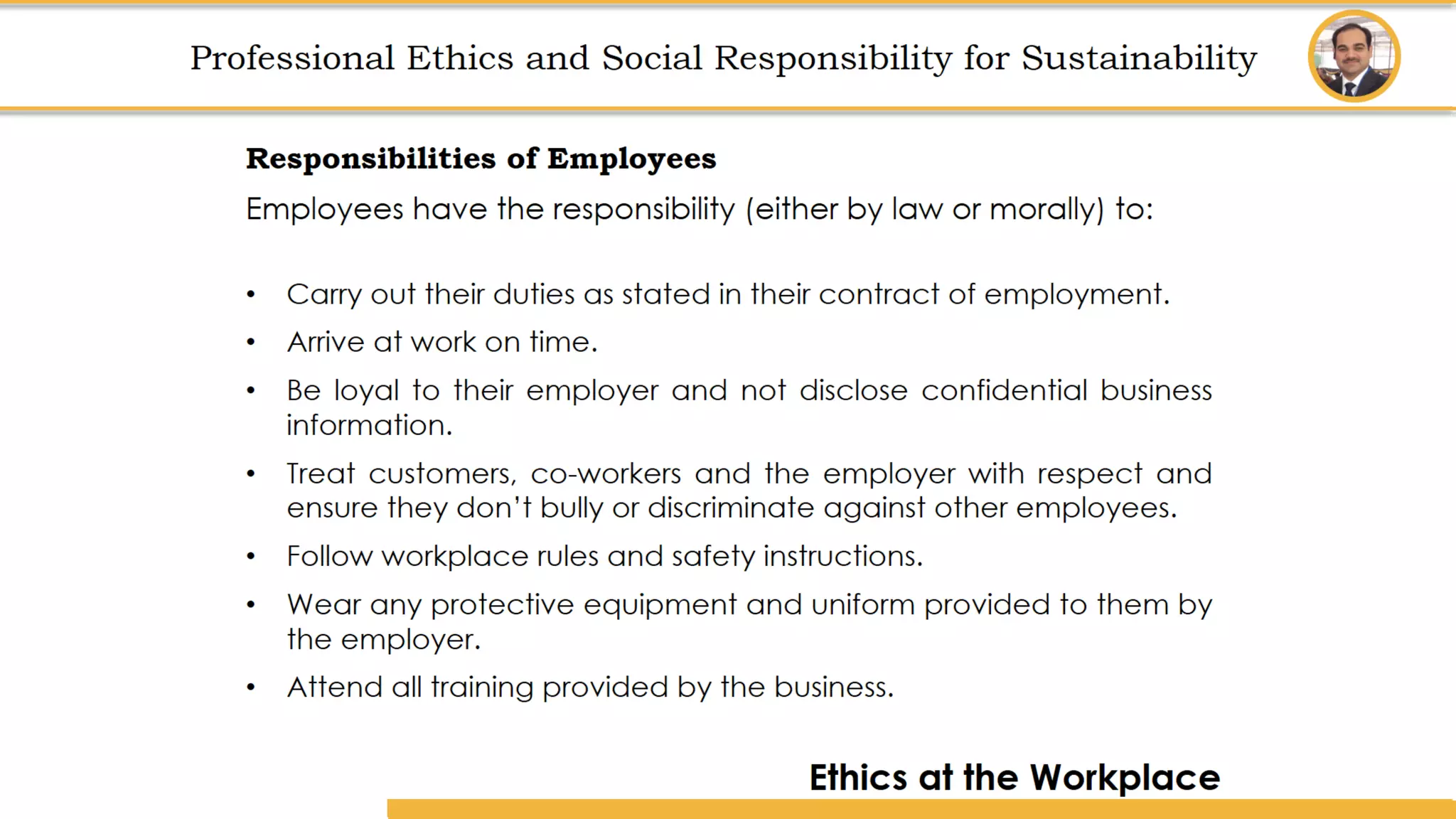 PFE2.3 Code of Conduct - Workplace Rights and Responsibilities | PPT