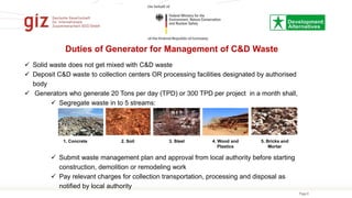 Construction and Demolition Waste Management Rules, 2016 - Impacts on ...