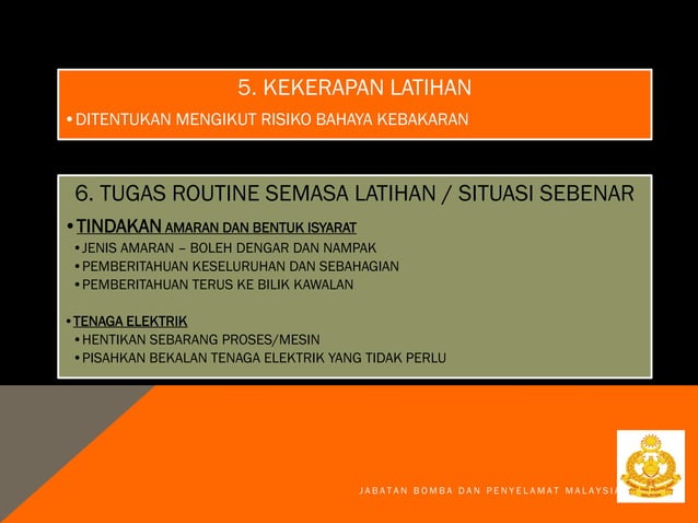 PERANAN ERT / OKK & PERSEDIAAN LATIHAN FIRE DRILL | PDF