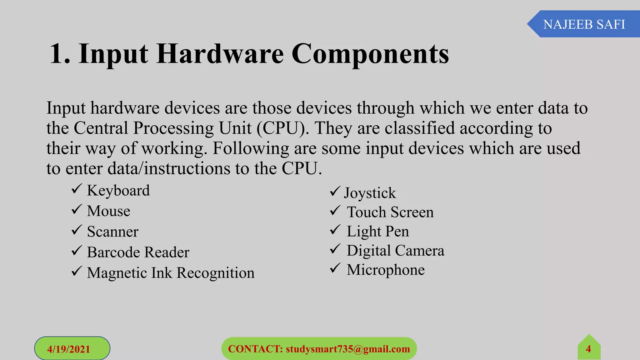 2. hardware, computer system & it's component | PPT
