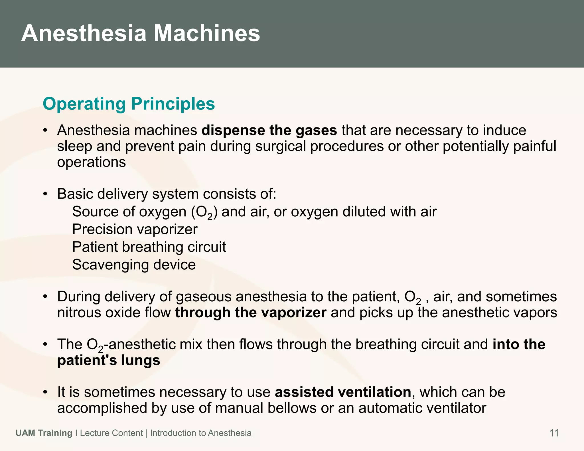 Introduction to Anesthesia | PPTX