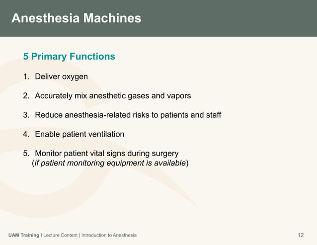 Introduction to Anesthesia | PPTX | First Aid | Injuries