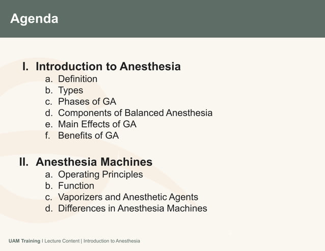 Introduction to Anesthesia | PPTX | First Aid | Injuries