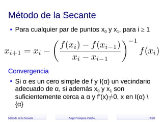 Método de la secante | PDF