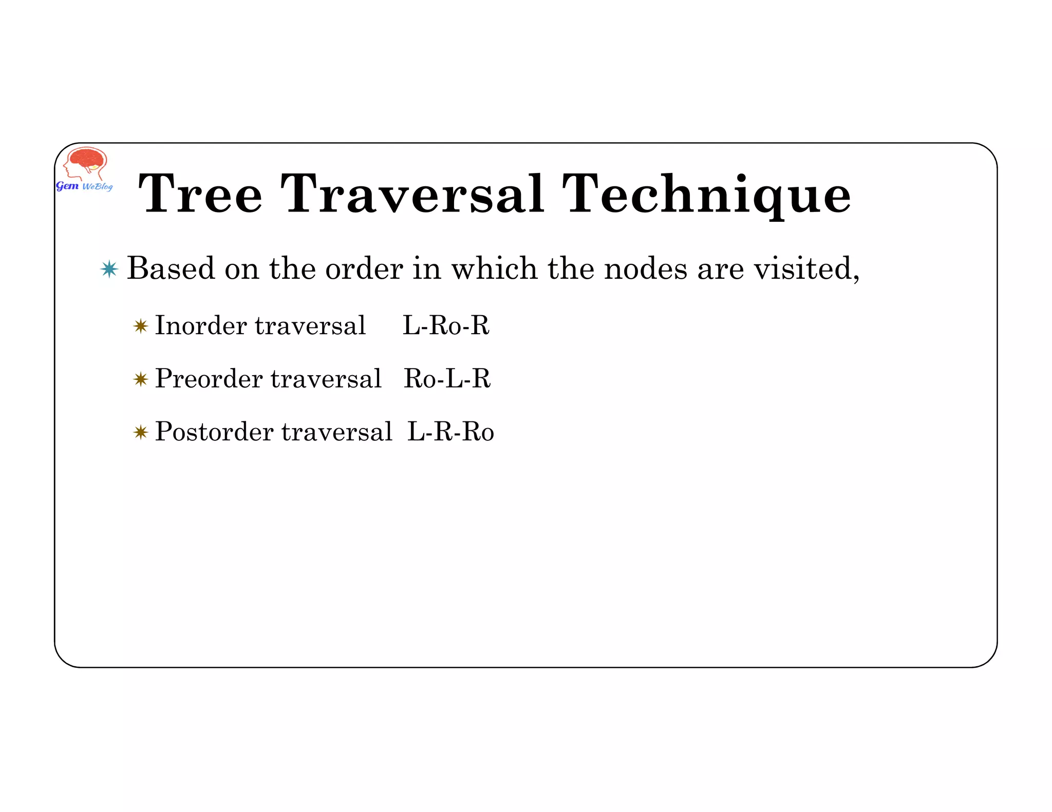 Binary tree traversals (Divide and Conquer) | PPT Binary tree traversals (Divide and Conquer) | PPT