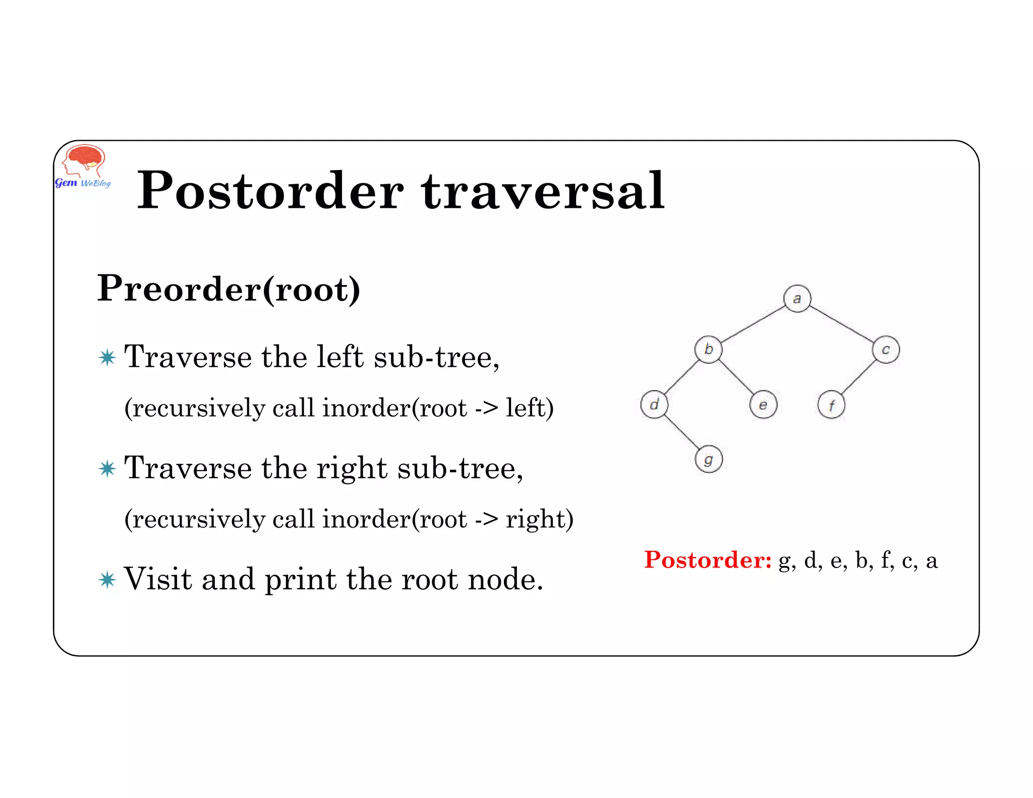 Binary Tree Traversals Divide And Conquer Ppt