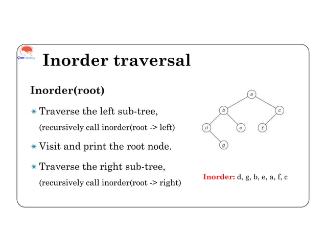 Binary tree traversals (Divide and Conquer) | PPT