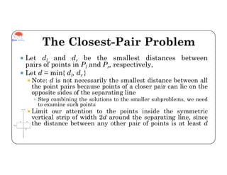 Closest pair problems (Divide and Conquer) | PDF