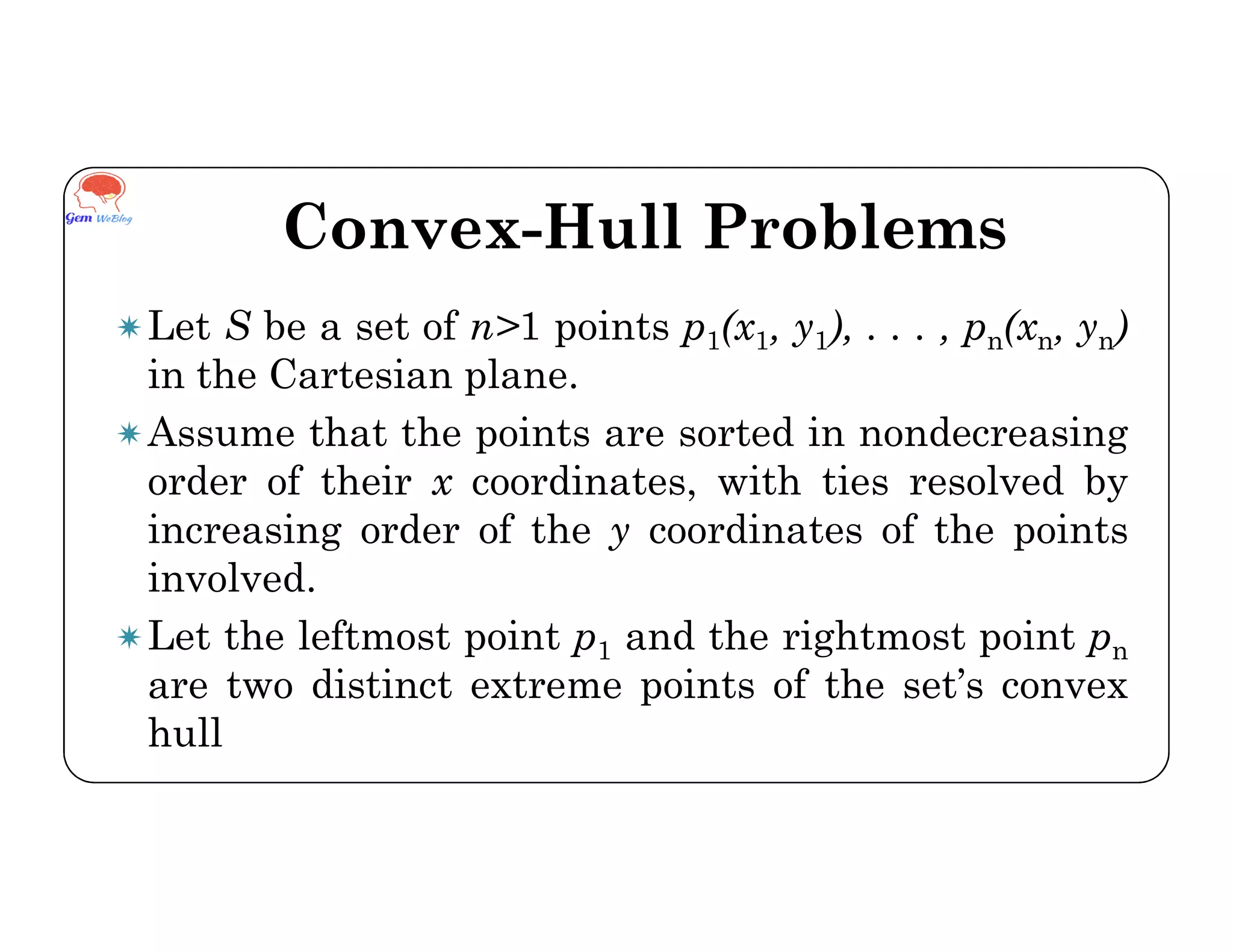 Convex hull problems(Divide and Conquer) | PDF Convex hull problems(Divide and Conquer) | PDF