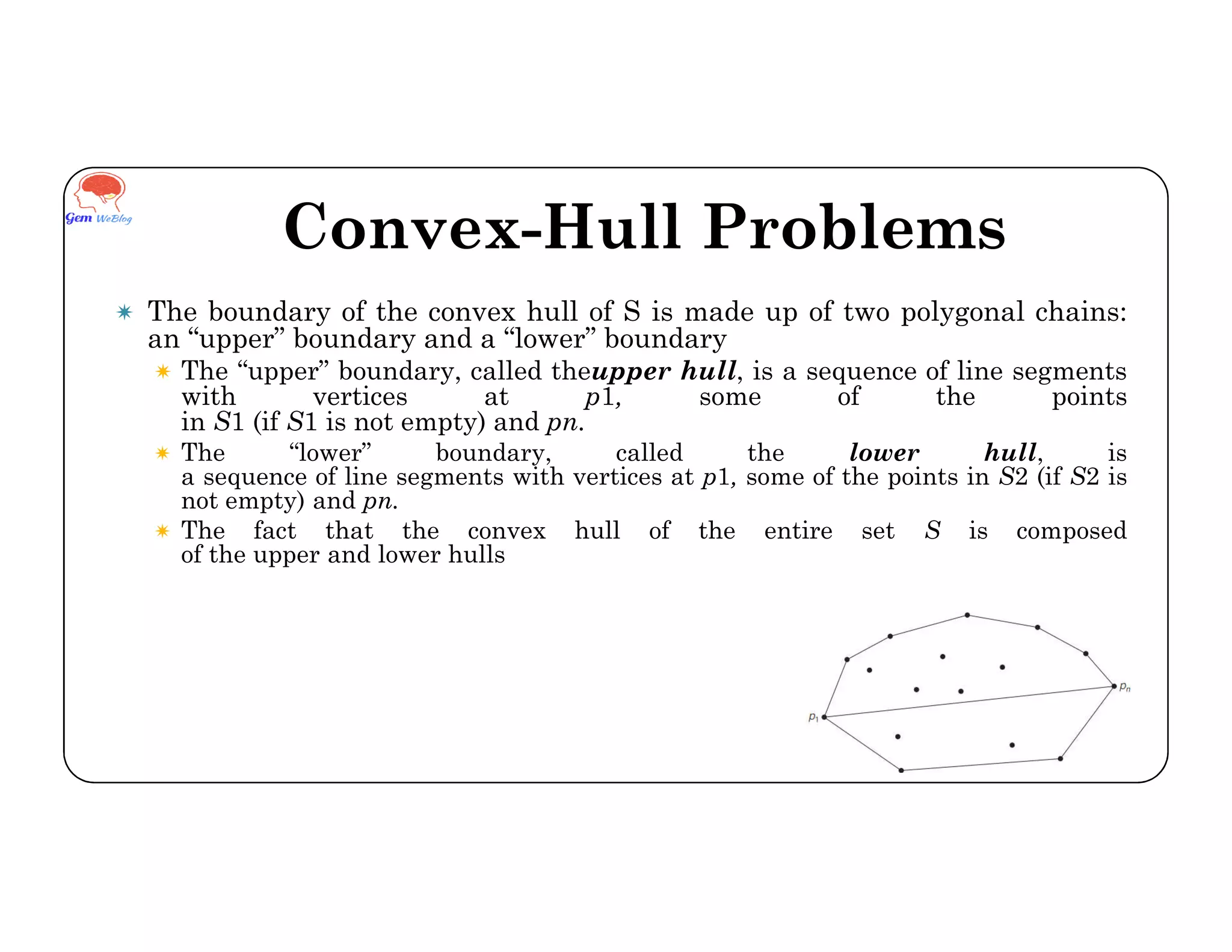 Convex Hull Problemsdivide And Conquer Ppt