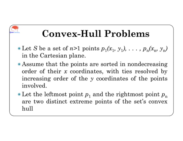Convex hull problems(Divide and Conquer) | PDF