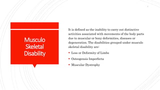 Physical disabilities | PPT