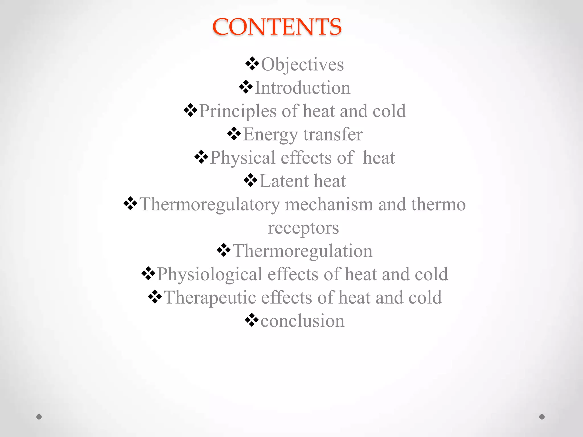 Physiology of Heat and Cold | PPT