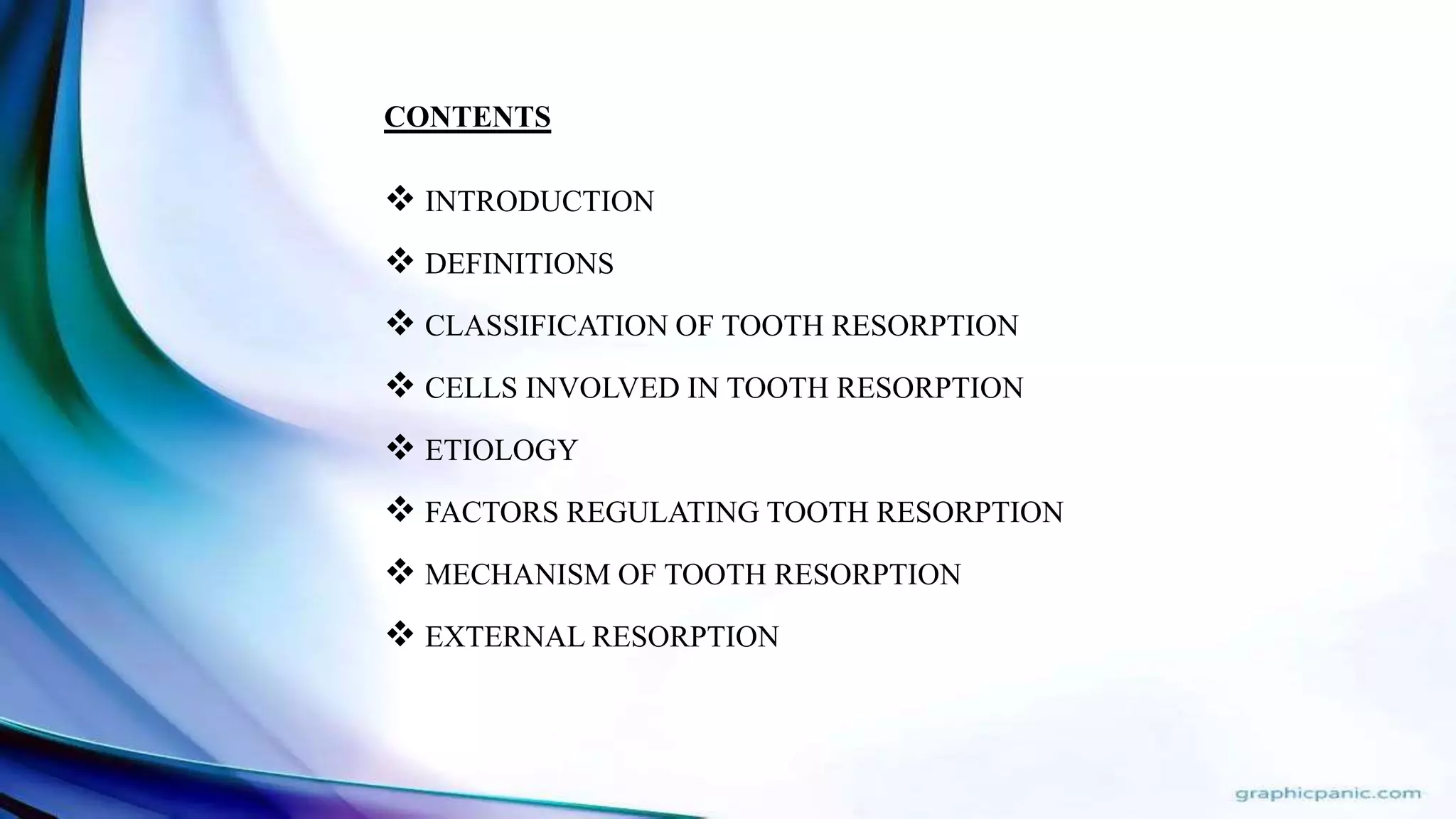 TOOTH RESORPTION | PPTX