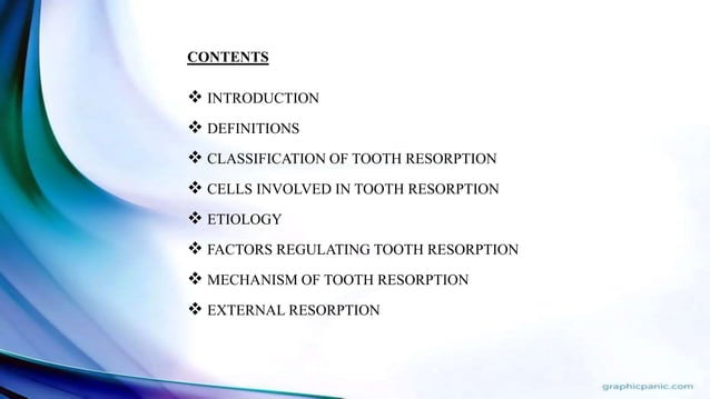 TOOTH RESORPTION | PPTX