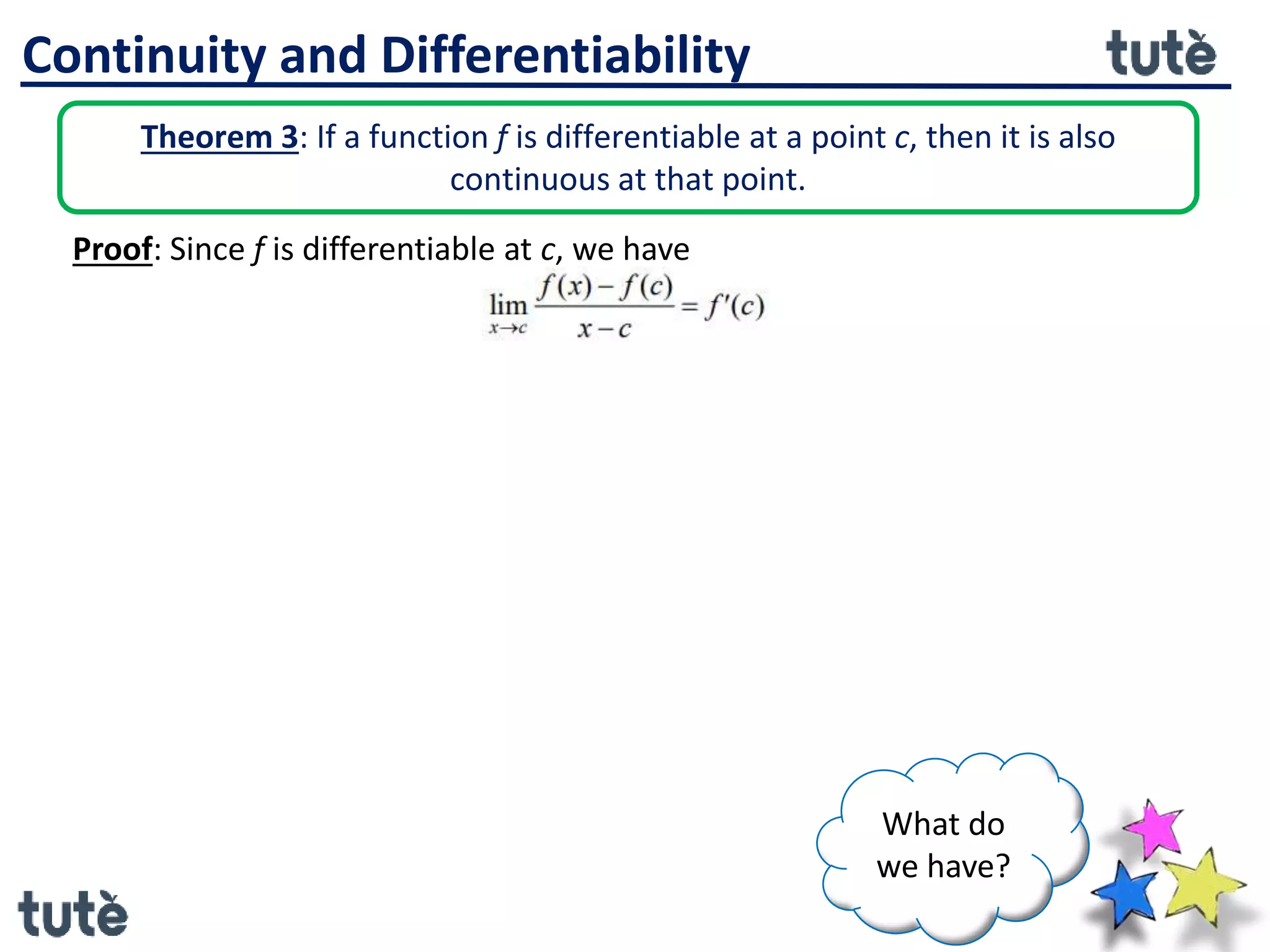 continuity and differentiability - differentiation introduction, chain rule | PPTX