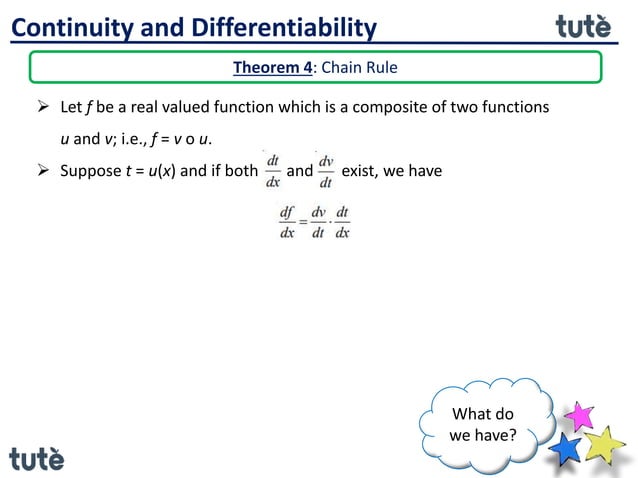 continuity and differentiability - differentiation introduction, chain rule | PPTX | Physics ...