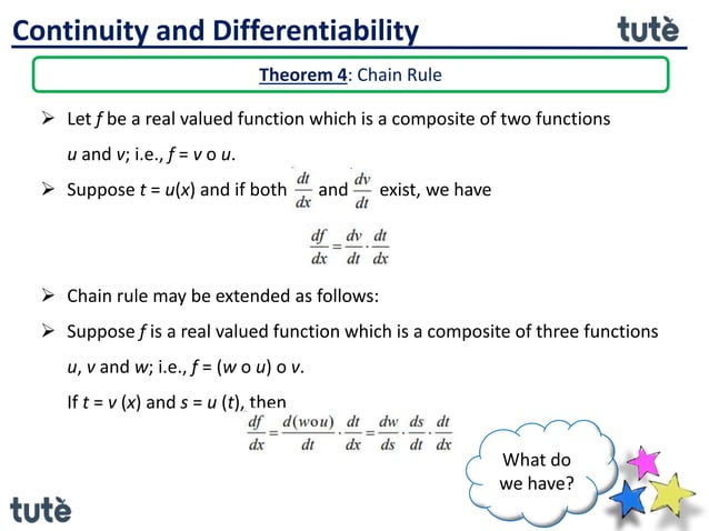 continuity and differentiability - differentiation introduction, chain ...