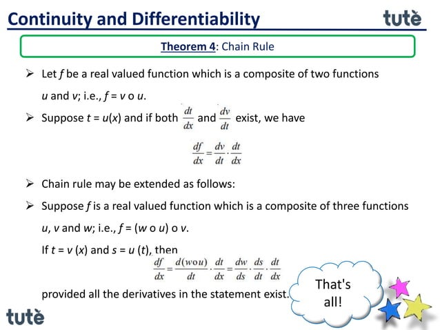 continuity and differentiability - differentiation introduction, chain rule | PPTX | Physics ...