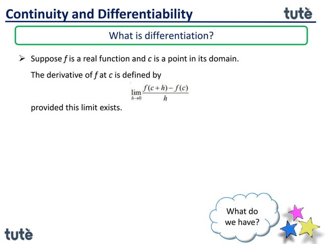 continuity and differentiability - differentiation introduction, chain ...
