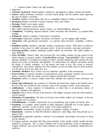 Psychiatry terminologies | DOCX